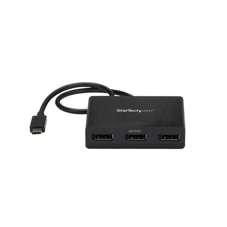 Startech.Com 3-Port USB-C to DisplayPort MST Hub - 4K DP Video Splitter MSTCDP123DP | Zoro